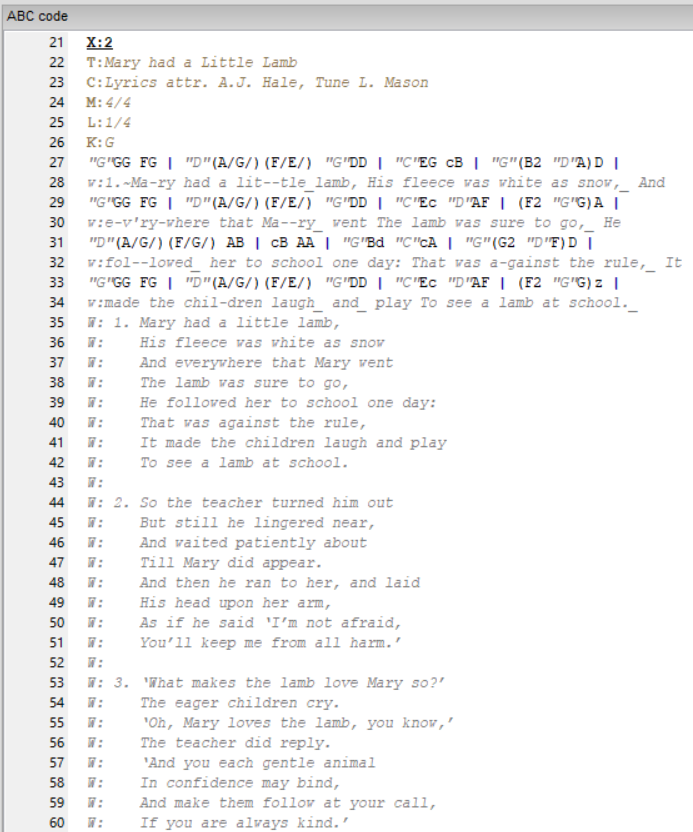ABC Notation tutorial 3: More complex tunes – lankfish